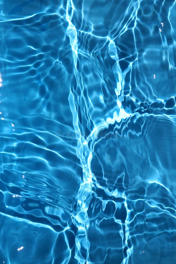 Blue Clean and Transparent Pool Water Stock Photo - Image of angle ...