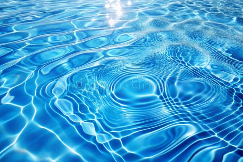 Blue Clear Water Ripple Surface Texture Background Stock Illustration ...