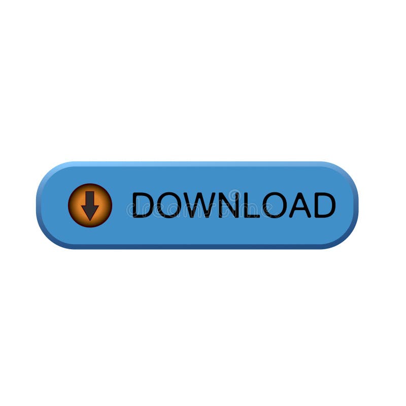 Blue Click Button Download Website. Download Content Stock Illustration ...