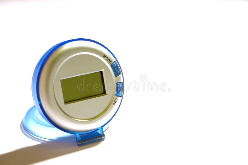 Blue clock stock image. Image of white, clock, blue, blank - 393253