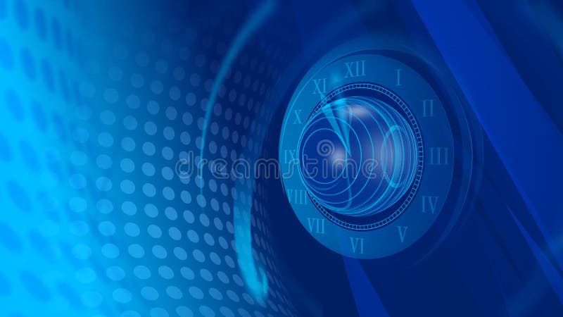 Blue Clock Abstract Background Stock Video - Video of lines, design ...