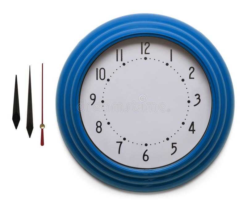Blue Clock stock photo. Image of hour, concepts, second - 45742546