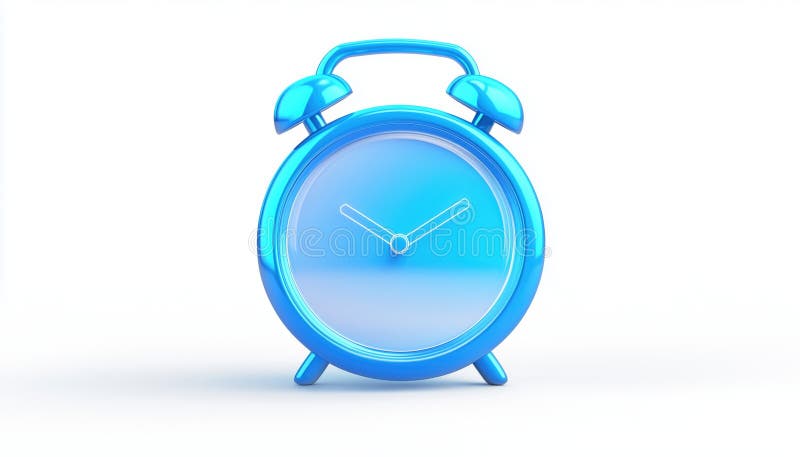 Blue Clock with Hour Timer stock image. Image of interface - 376018527