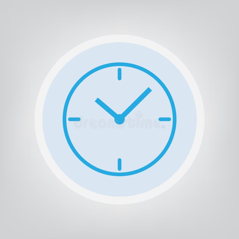 Clock face icon stock vector. Illustration of symbol - 152329698