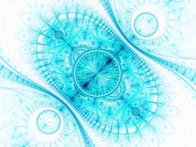 Blue Clockwork Pattern, Time Machine Stock Illustration - Illustration ...