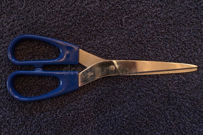 Blue Scissors Steel Black Texture Background Stock Photo - Image of ...
