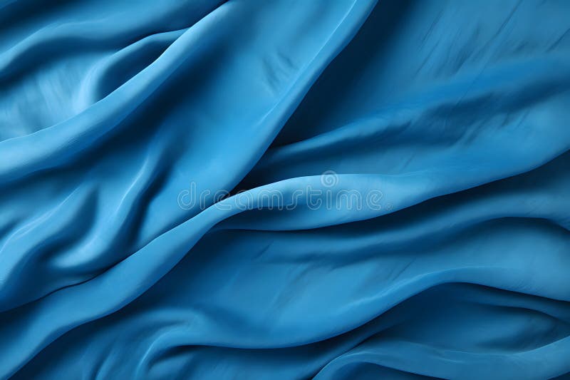 Blue Cloth Background Texture. Blue Crumpled Fabric Background Texture ...