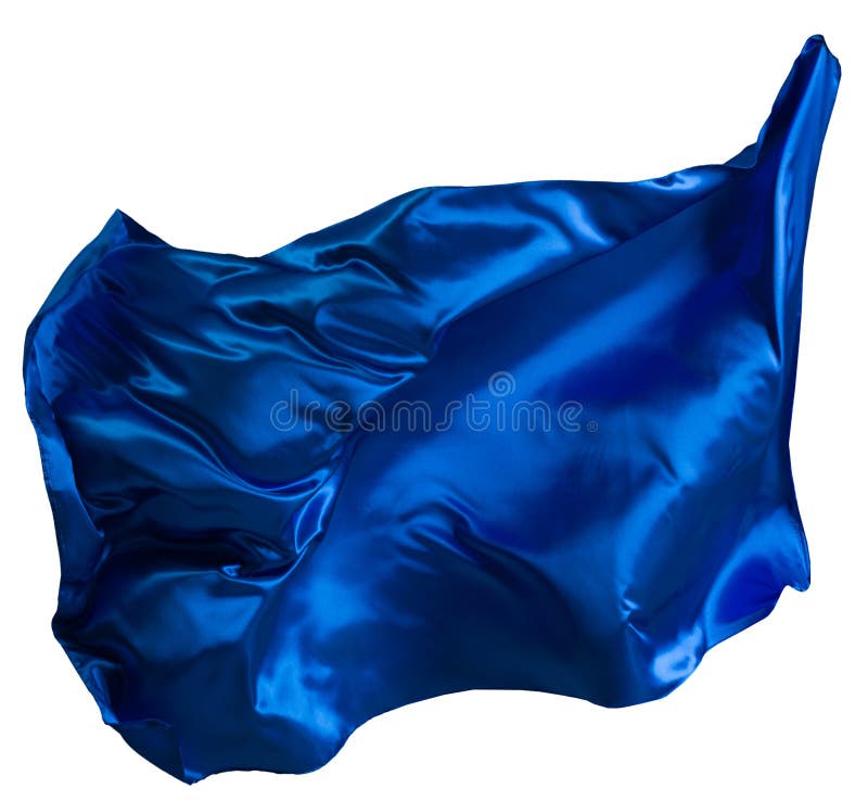 Blue cloth flutters stock image. Image of satin, design - 281553777
