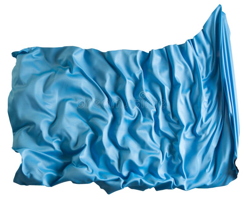 Blue cloth flutters stock photo. Image of float, shape - 261187104