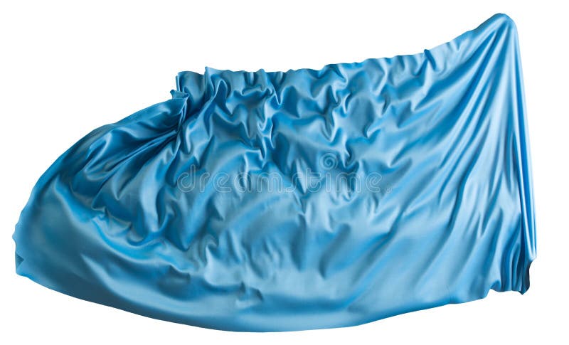 Blue cloth flutters stock photo. Image of satin, abstract - 281365984
