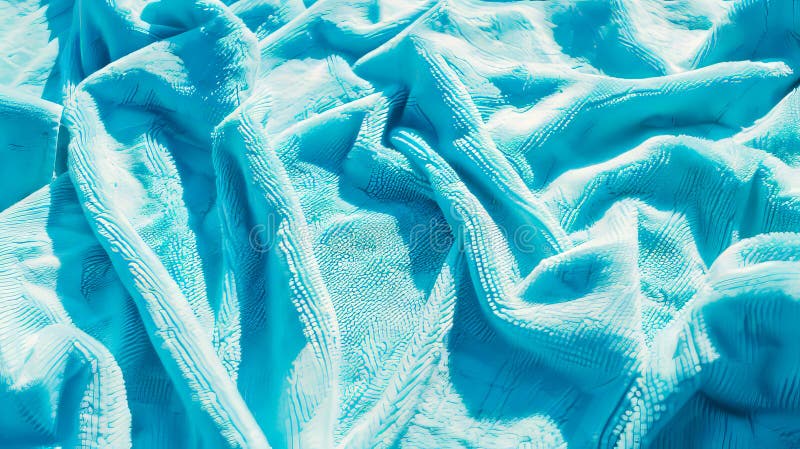 A Blue Cloth is Laying on the Ground Stock Image - Image of linen ...
