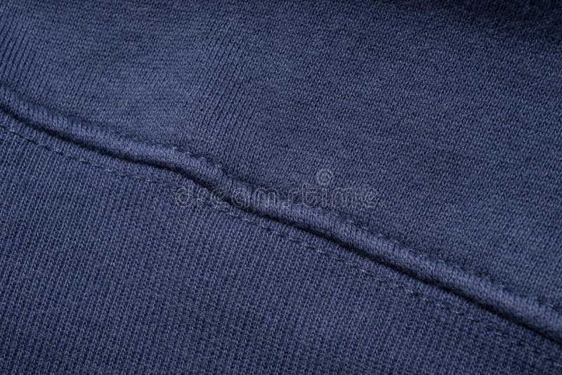Blue Cloth Seam Swatch stock photo. Image of cloth, closeup - 68653850