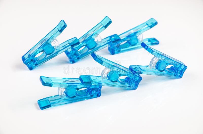 Blue clothespin stock image. Image of housework, domestic - 85196655