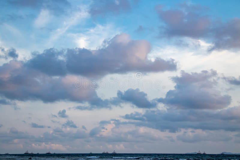 Blue Cloud Abstract Shape Background in the Sky Stock Photo - Image of ...