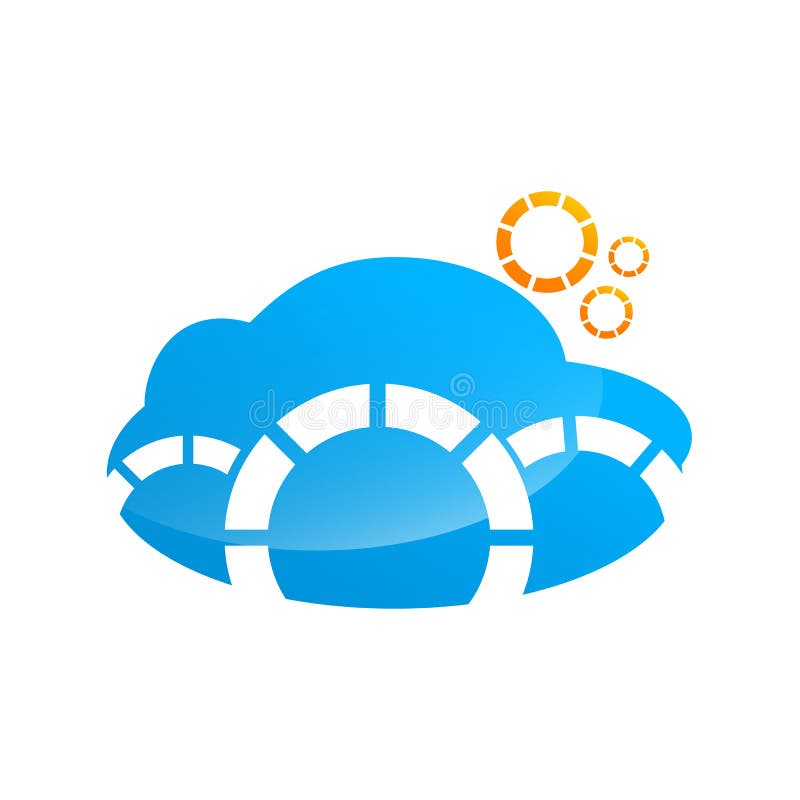 Blue Cloud Symbol ,big Data Cloud Logo,big Cloud Technology Logo Stock ...