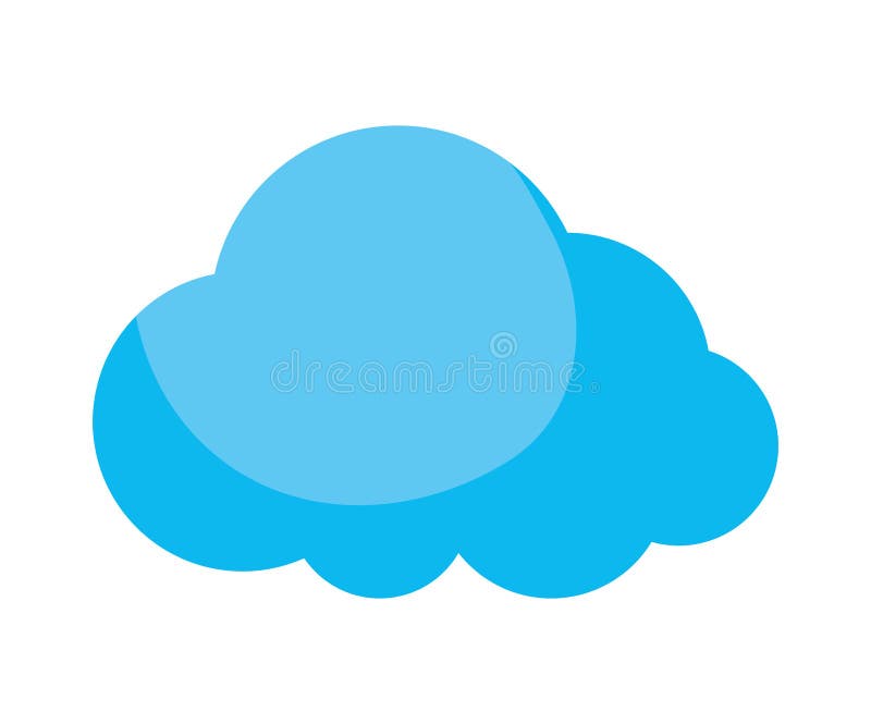 Blue cloud design stock vector. Illustration of isolated - 233094356