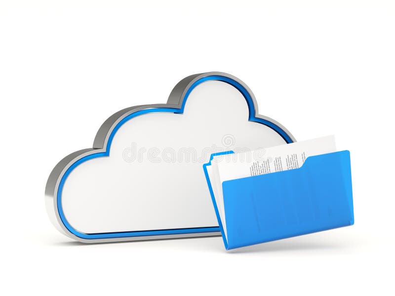 Blue folders in a row stock illustration. Illustration of blue - 63429011