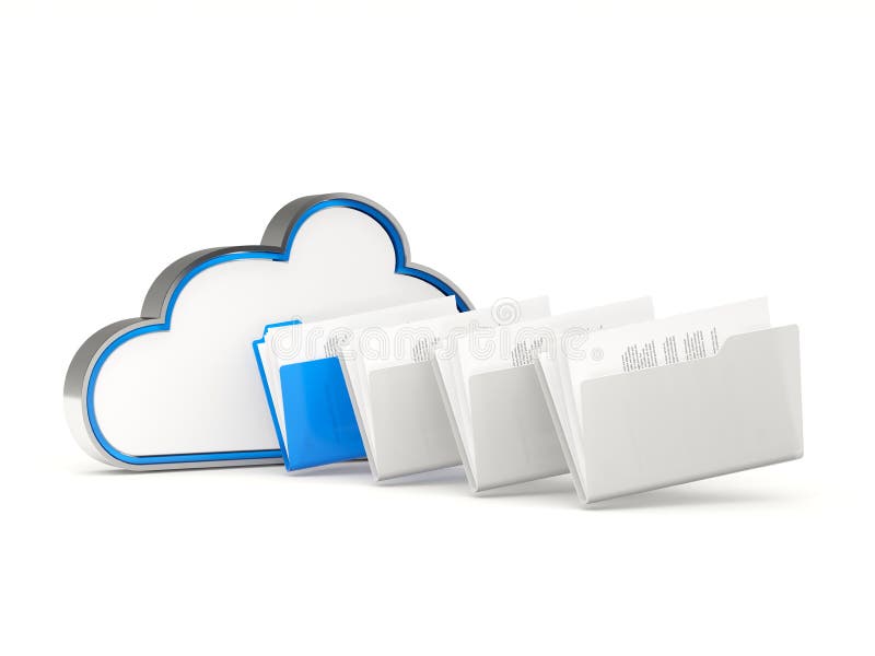 Blue folders in a row stock illustration. Illustration of blue - 63429011