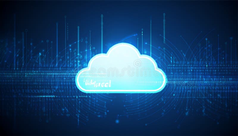 Blue cloud stock illustration. Illustration of design - 370270923