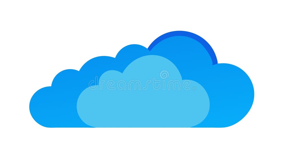 Fluffy Blue Cloud Icon Stock Illustrations – 9,161 Fluffy Blue Cloud ...