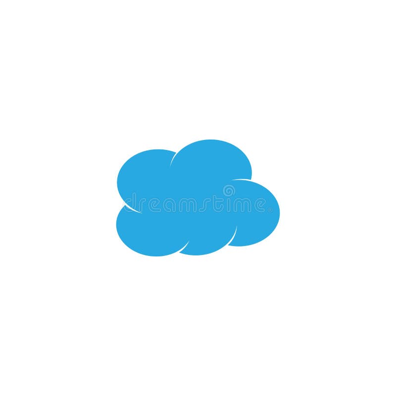 Blue Cloud Logo Vector Icon Design Stock Vector - Illustration of ...
