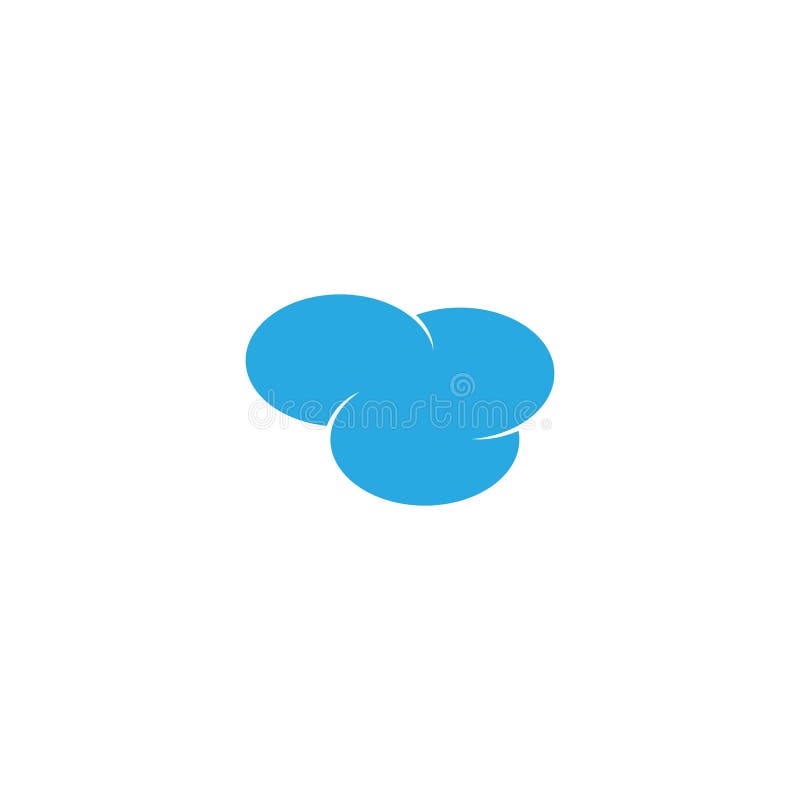Blue Cloud Logo Vector Icon Design Stock Vector - Illustration of ...