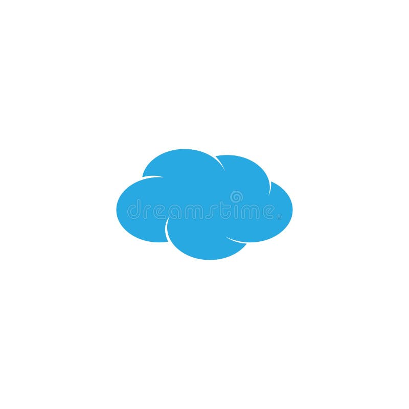 Blue Cloud Logo Vector Icon Design Stock Vector - Illustration of ...