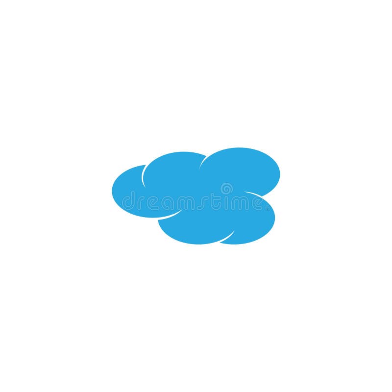 Blue Cloud Logo Vector Icon Design Stock Vector - Illustration of data ...