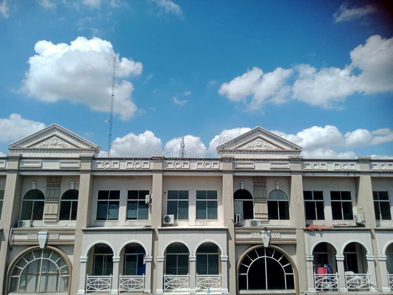 Blue cloud panorama loong stock photo. Image of panorama - 280789390