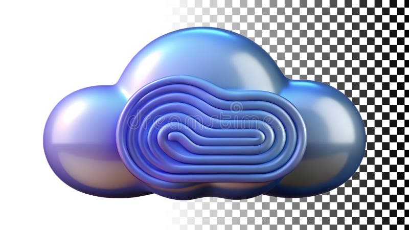 Blue Cloud Shape, Simple Weather Icon or Sky Element Illustration Png ...