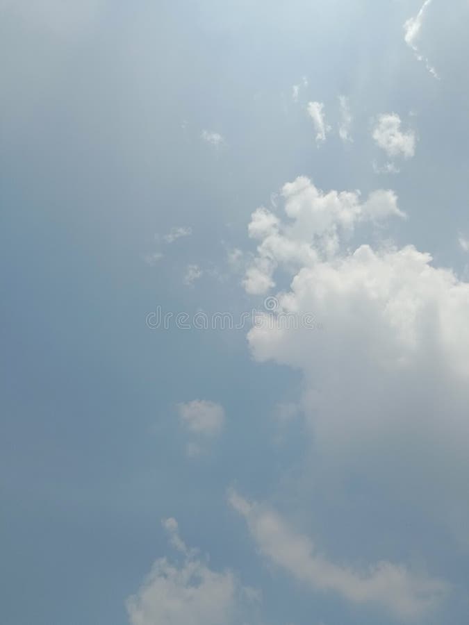 Blue Cloud in the Sky Every Morning Stock Photo - Image of morning ...