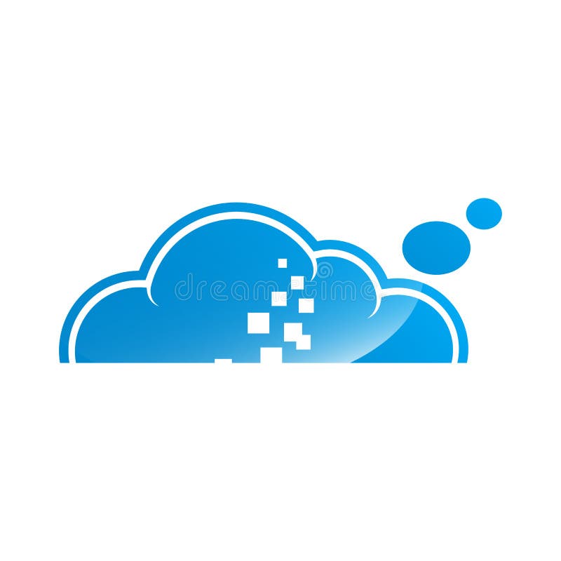 Blue Cloud Symbol ,big Data Cloud Logo,big Cloud Technology Logo Stock ...