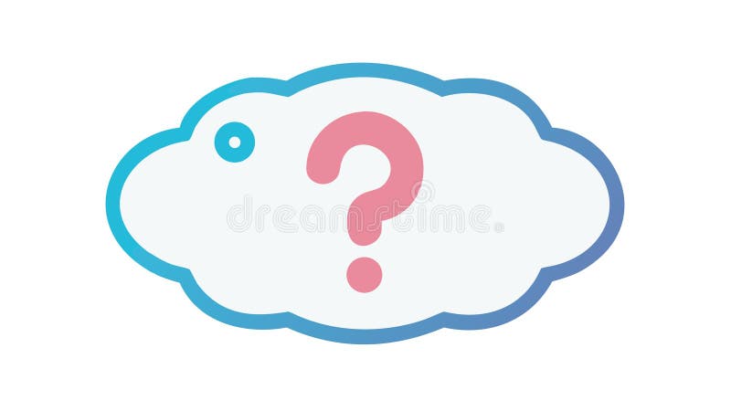 Blue Cloud Shaped Thought Bubble Stock Illustrations – 95 Blue Cloud ...
