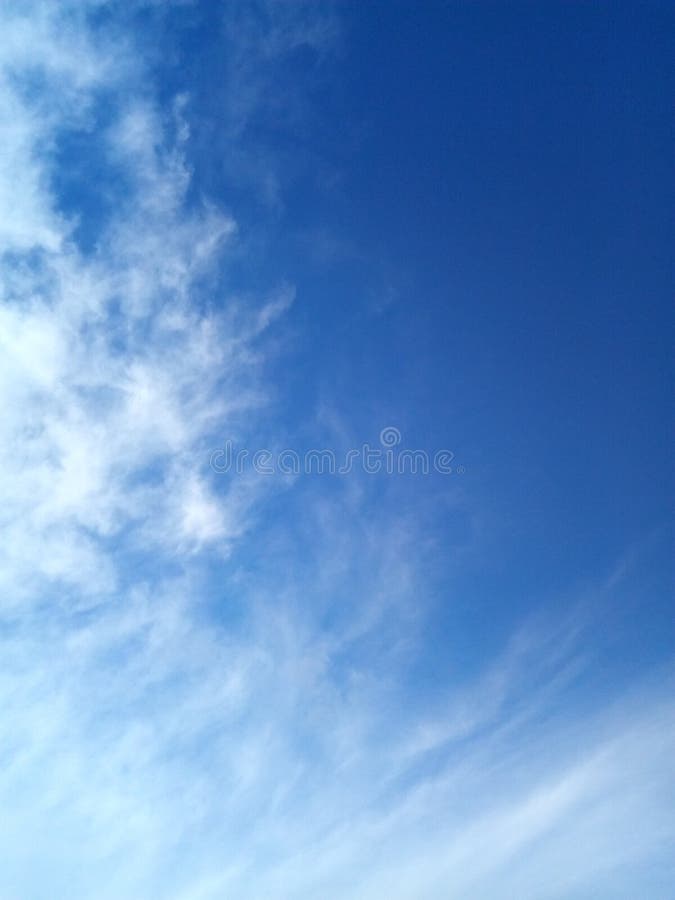 Blue Cloudless Sky on a Sunny Summer Day Stock Photo - Image of wave ...