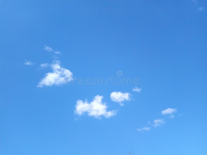 Blue Cloudless Sky on a Sunny Summer Day Stock Image - Image of brand ...