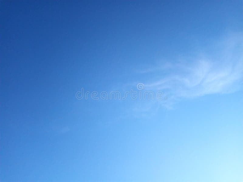 Blue Cloudless Sky on a Sunny Summer Day Stock Image - Image of brand ...