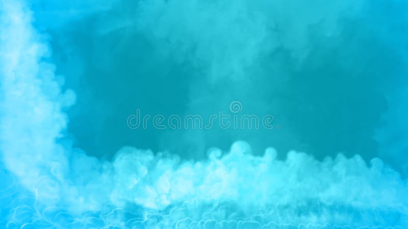 Blue Clouds of Heaven or Smoke Screen Fame at Left - Bottom - Abstract ...