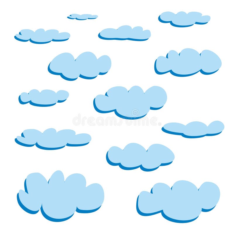 Isolated Vector Weather Icons, Clip Art Stock Vector - Illustration of ...