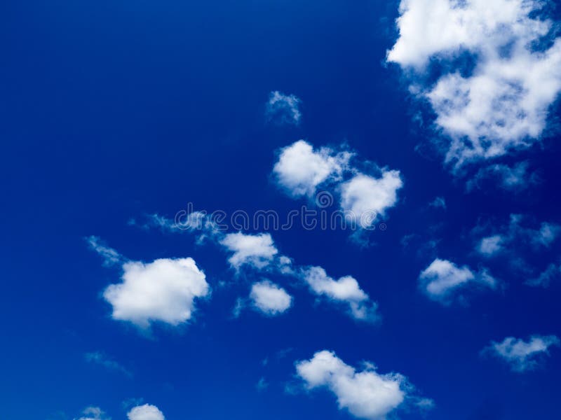 Blue Clouds and Sky Background Stock Photo - Image of clouds, cloudy ...