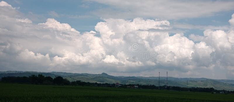 Blue Clouds in the Sky Very Bright Once Stock Photo - Image of dull ...
