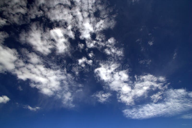 Blue cloudy sky stock image. Image of color, skyscape - 14236433