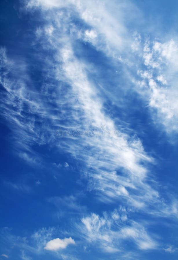 Blue cloudy sky stock photo. Image of clear, fluffy, peaceful - 5445598