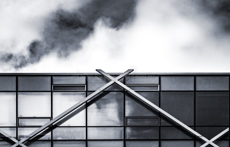 Structure Nature Blue Cloudy Sky Geometry Skyscraper Stock Photos ...