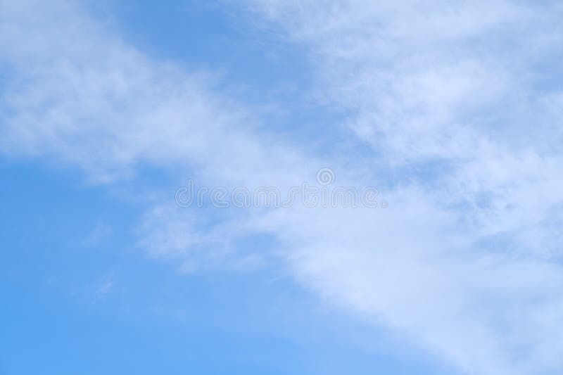 Blue Cloudy Sky, Good Background for Lettering Stock Photo - Image of ...