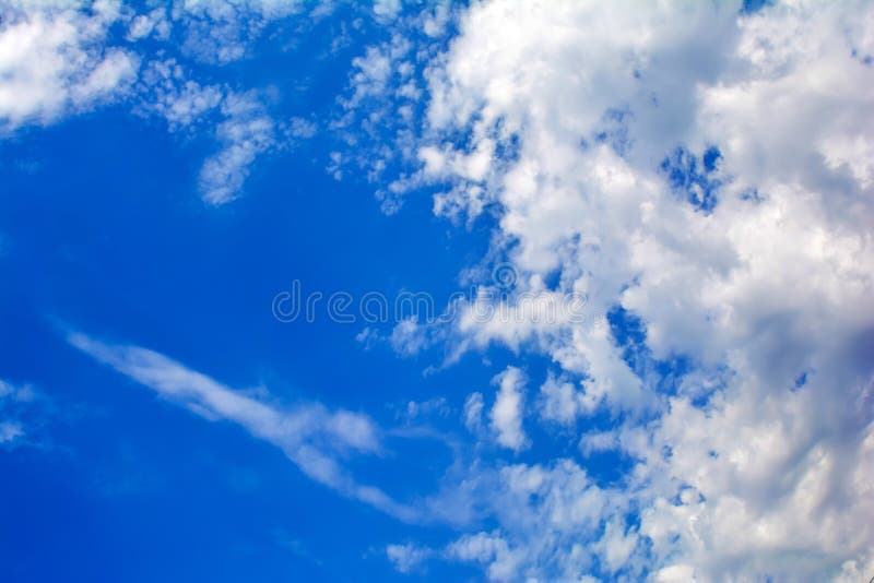 Blue Cloudy Sky, High Resolution Picture Stock Image - Image of ...