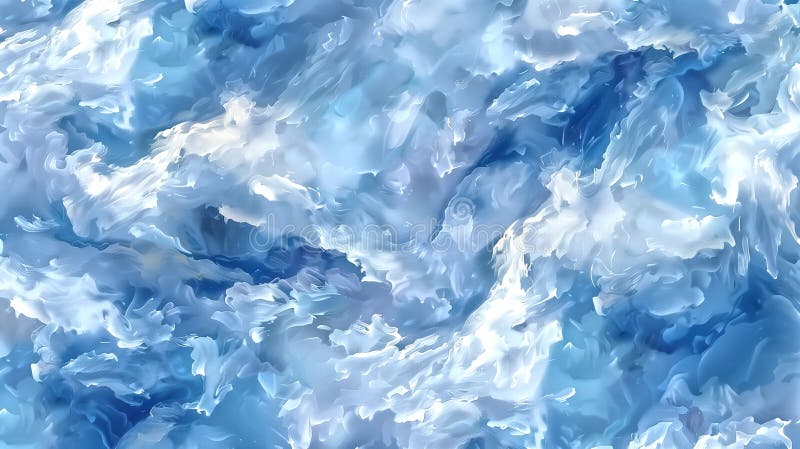 Blue Cloudy Sky Pattern with Wispy, Layered Clouds â€“ Impres Stock ...