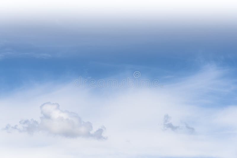 Blue Cloudy Sky, Sky Background with Place for Text Stock Photo - Image ...