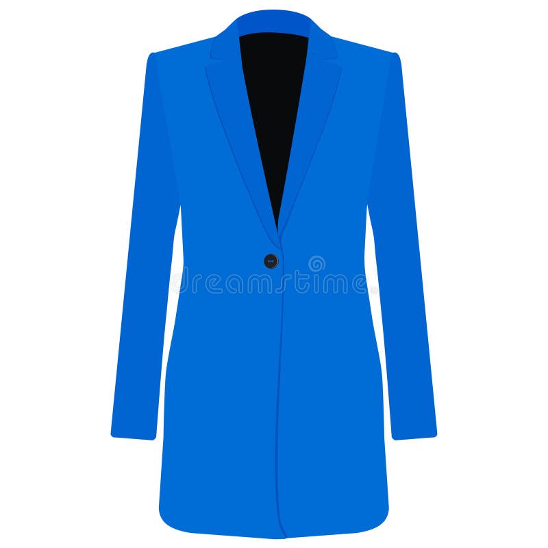 Blue coat stock illustration. Illustration of fashion - 58477980