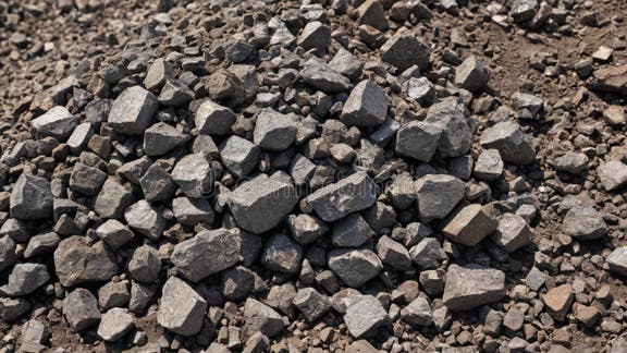 Blue Cobalt Ore Stack in Mining Site Stock Illustration - Illustration ...