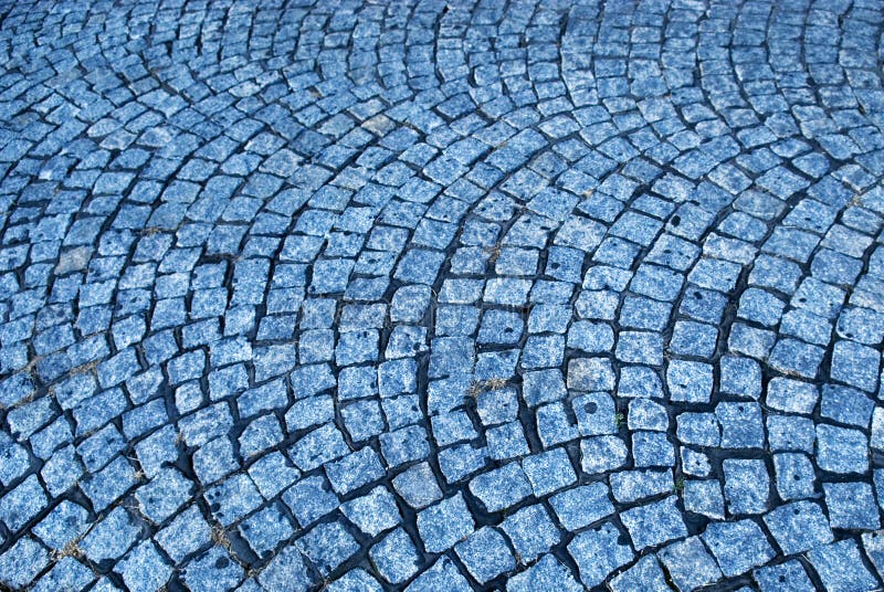 Blue cobblestone stock image. Image of detail, stones - 4854787